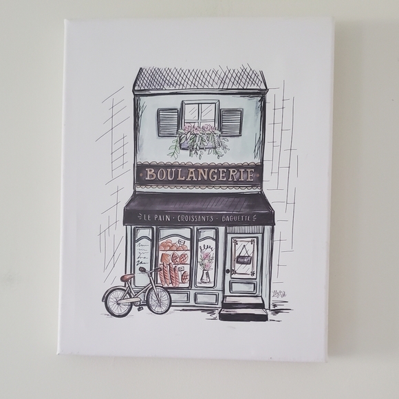 lily & val | Wall Decor | Lily Vals Illustrated Print Boulangerie ...